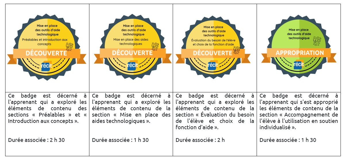 Course: Mise en place des outils d’aide technologique