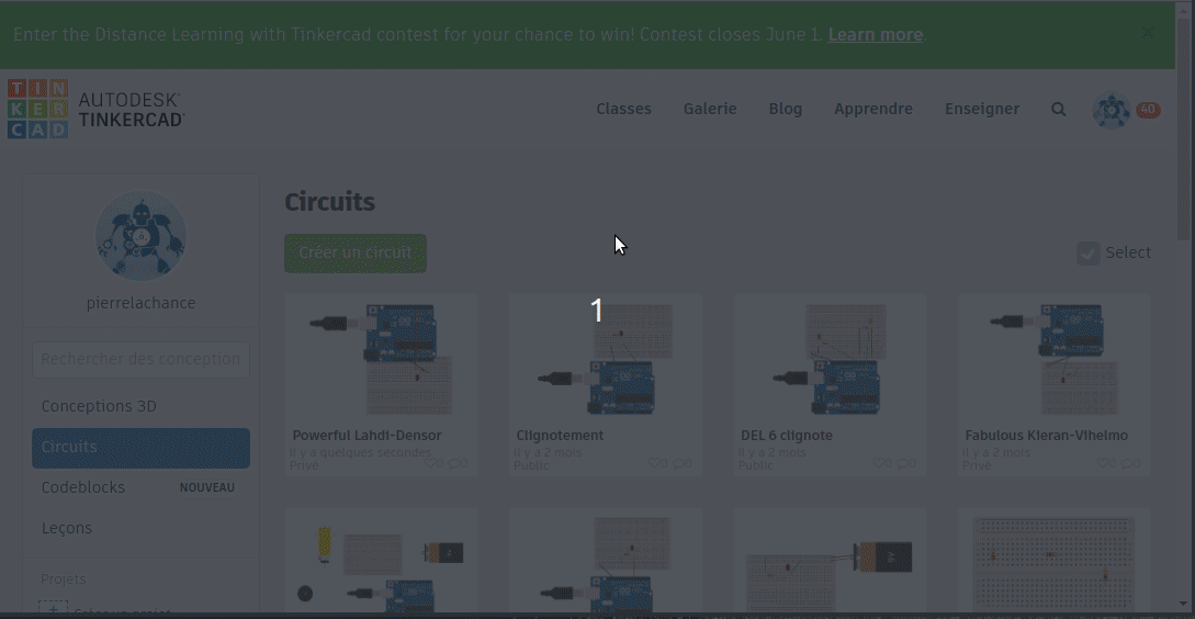 mstdistance101: Tinkercad - Circuits : Concepts d'électricité
