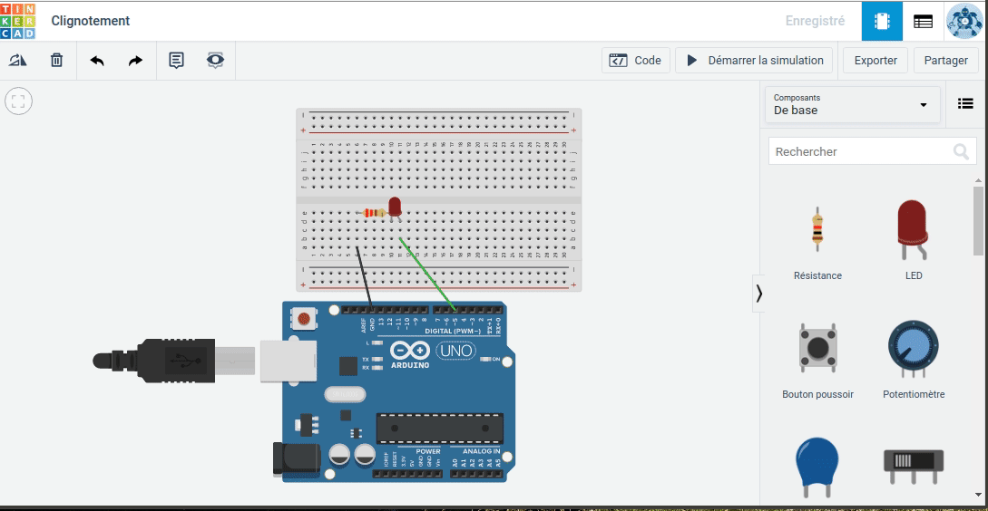 mstdistance101: Tinkercad - Circuits : Concepts d'électricité